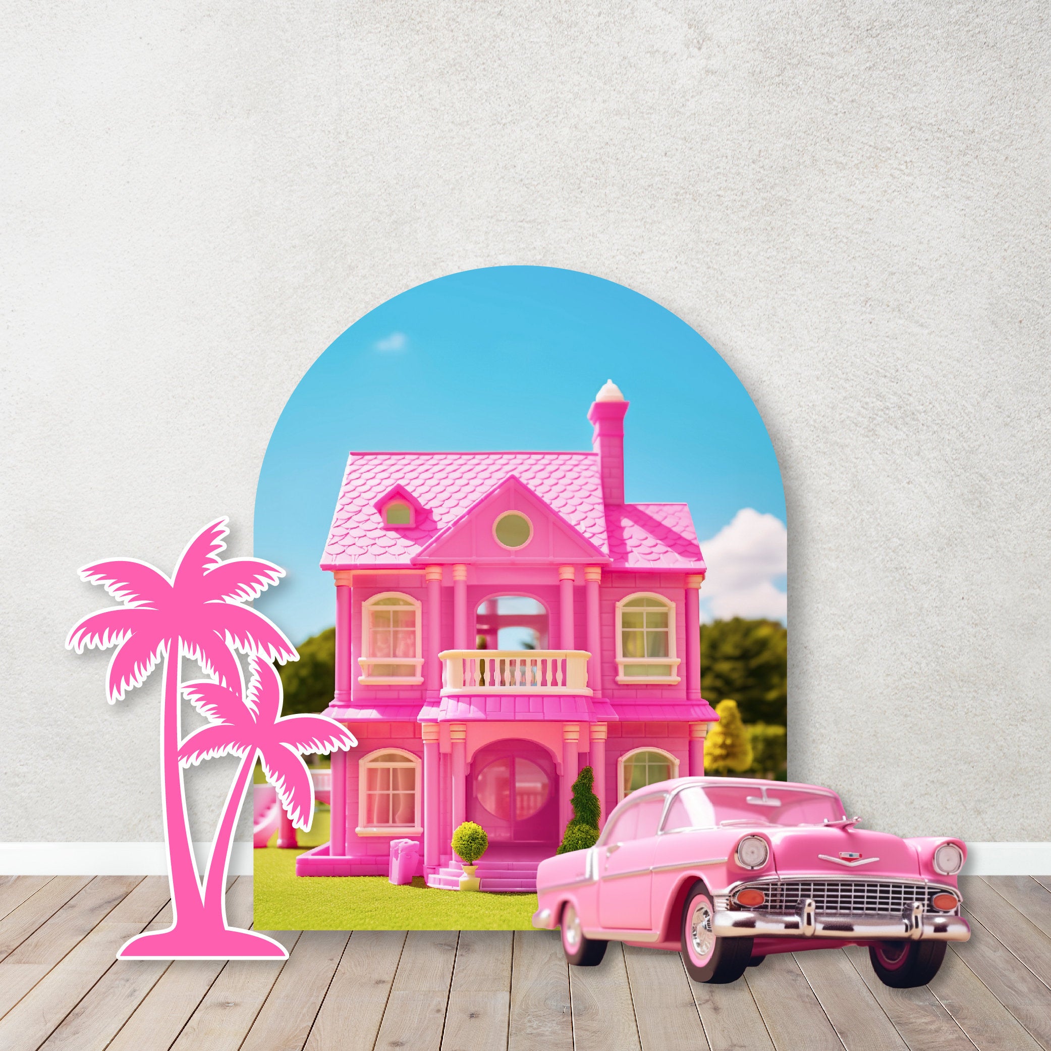 Doll Inspired Background Doll Dream House Backdrop Malibu Beach Doll H ...