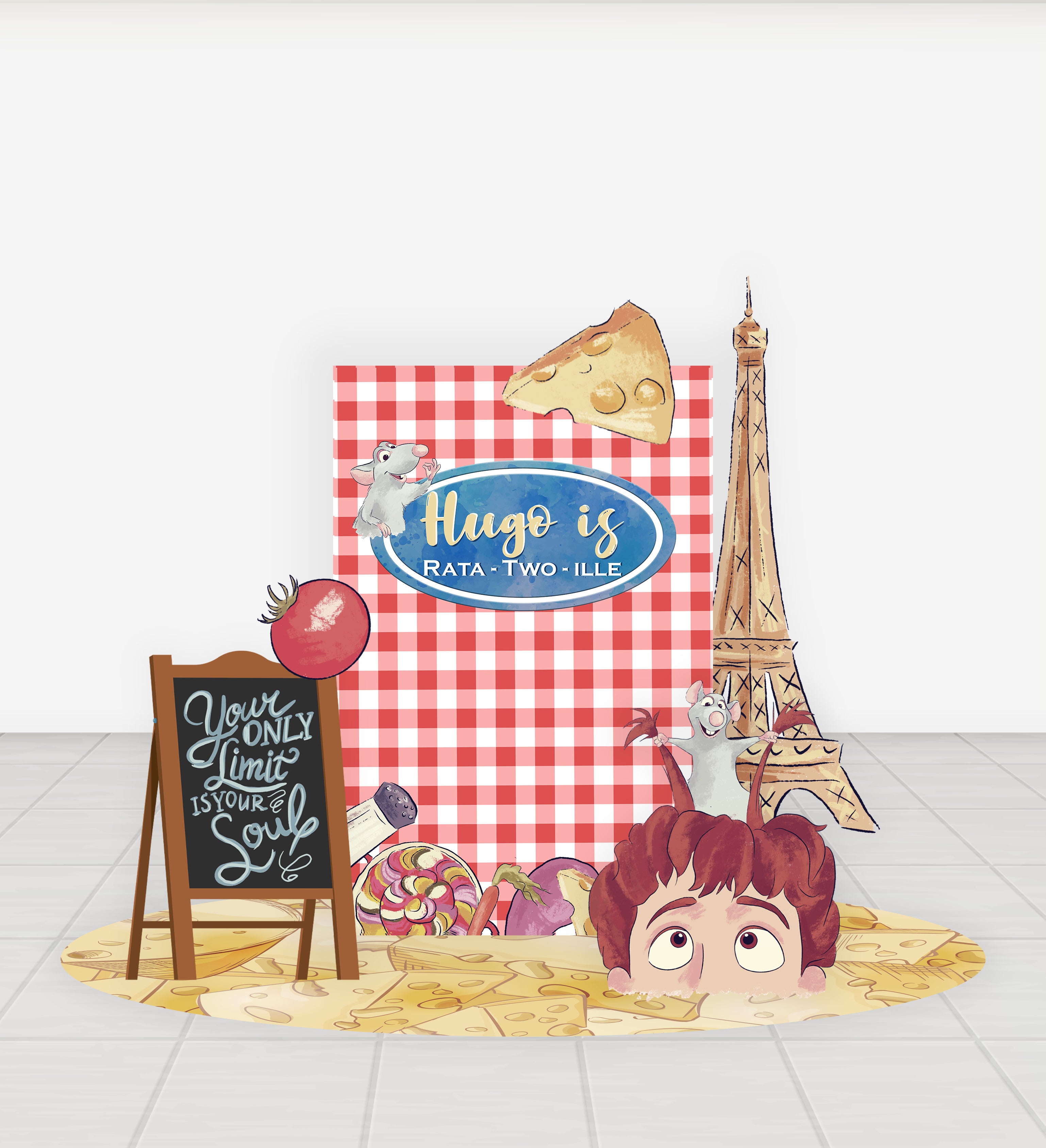 Small World and RataTWOille Party Backdrops-Props – Mariestouchpartyshop