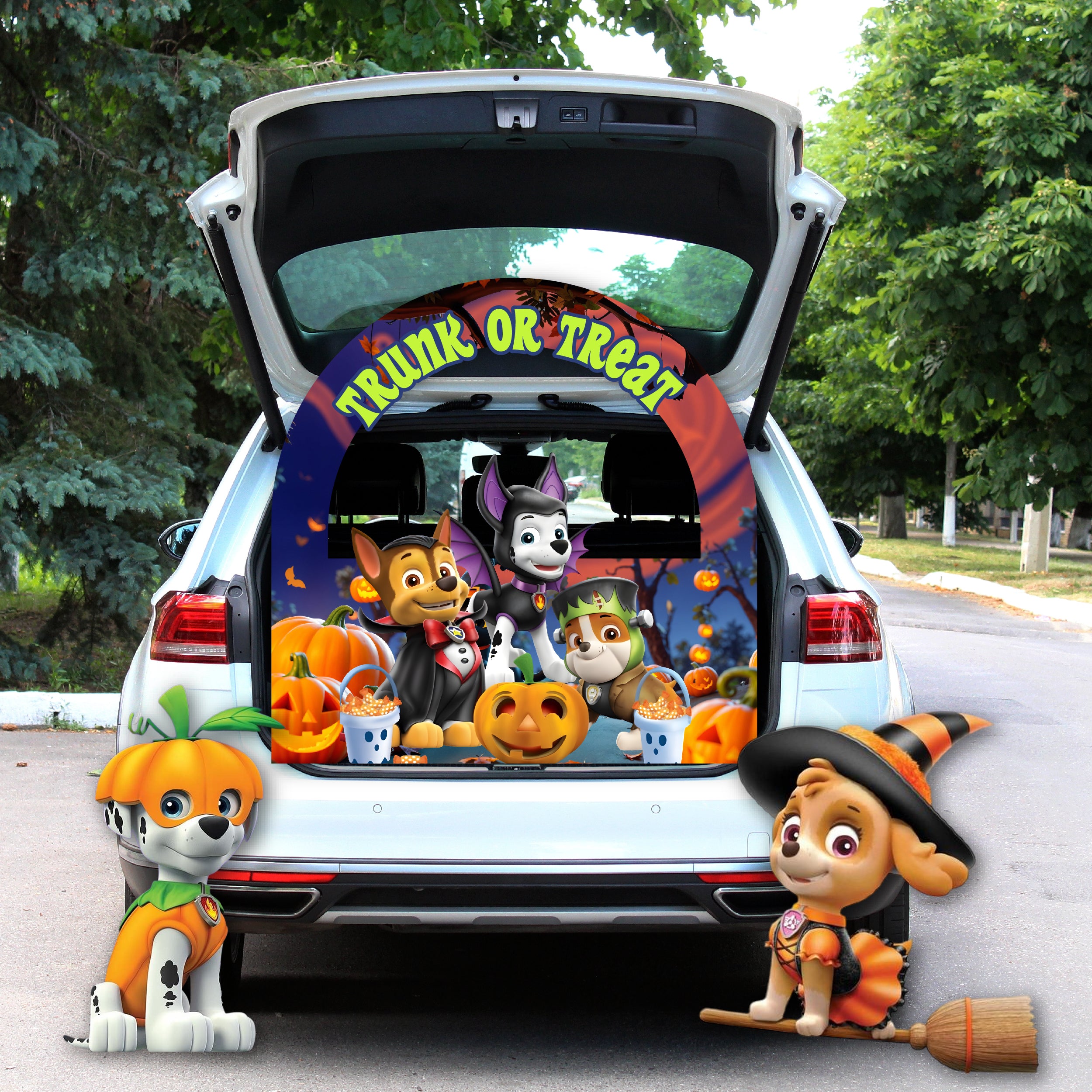 Trunk or Treat halloween themed party Characters PROPS Cutouts Decorat ...