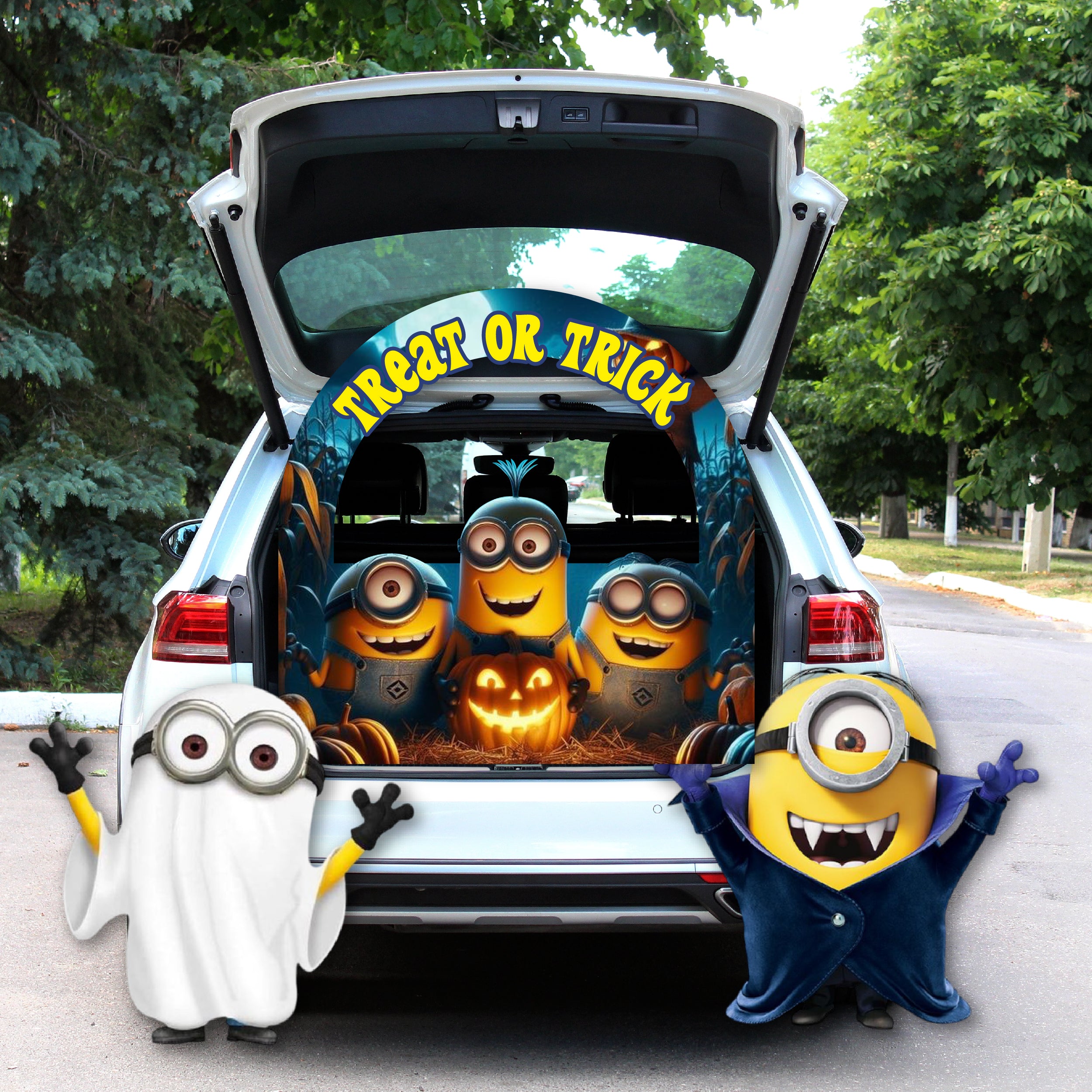 Trunk or Treat halloween themed party Characters PROPS Cutouts Decorat ...