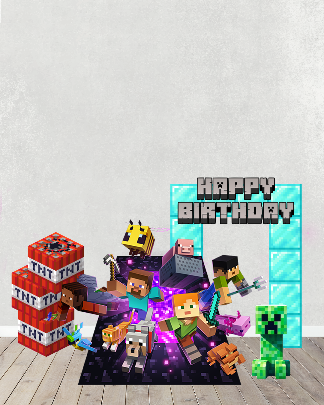 Minecraft Characters/Custom PROPS Cutouts in Foam Board for Birthday P ...