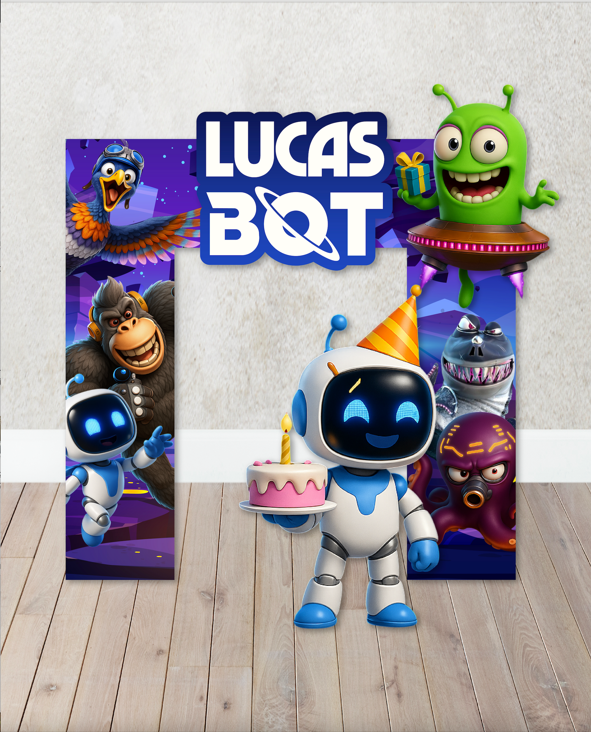 AstroBot Characters/Custom PROPS Cutouts in Foam Board for Birthday Pa ...