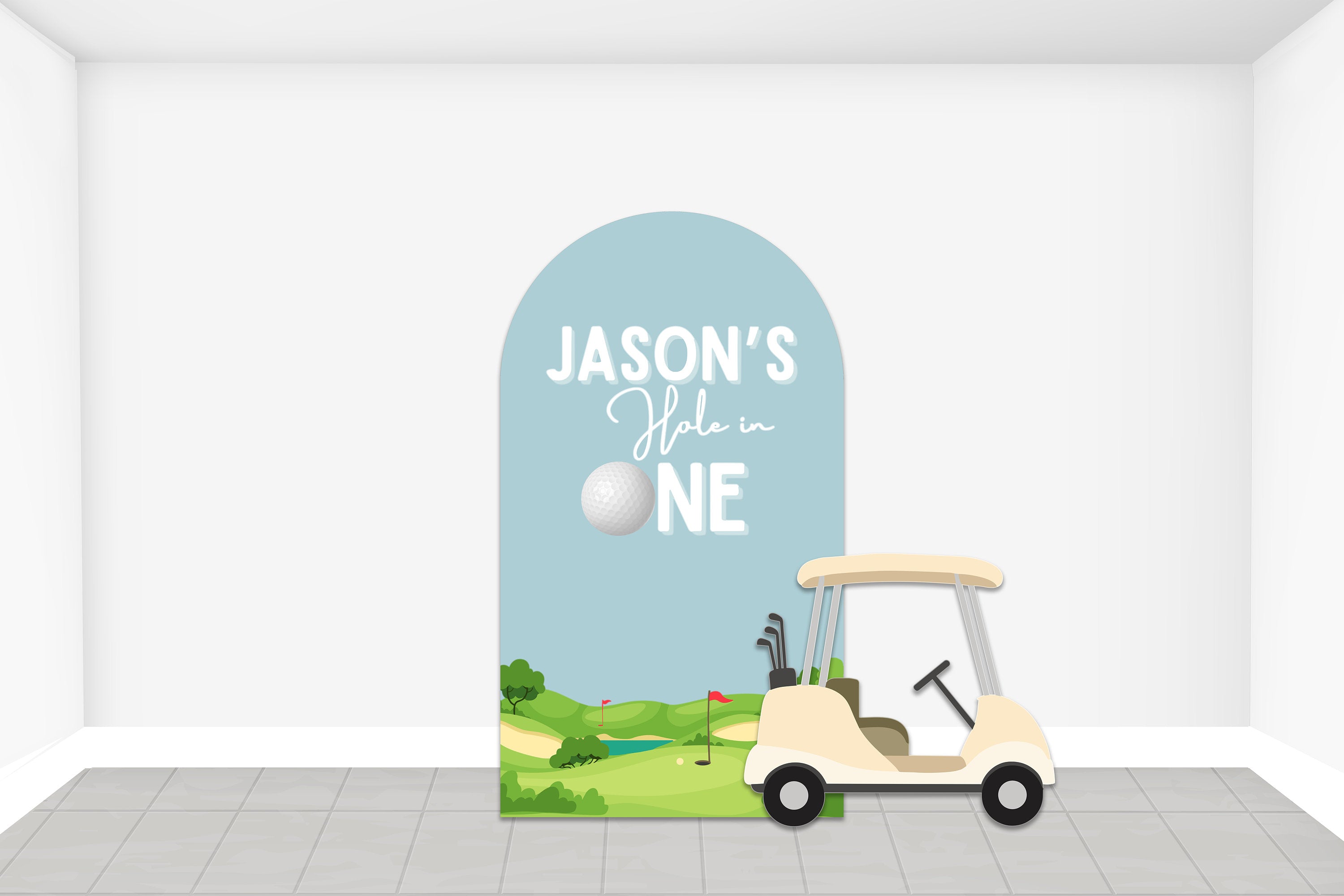 Birthday Party Backdrop|Props in Foam Board,Soccer, Football,Race,Golf ...