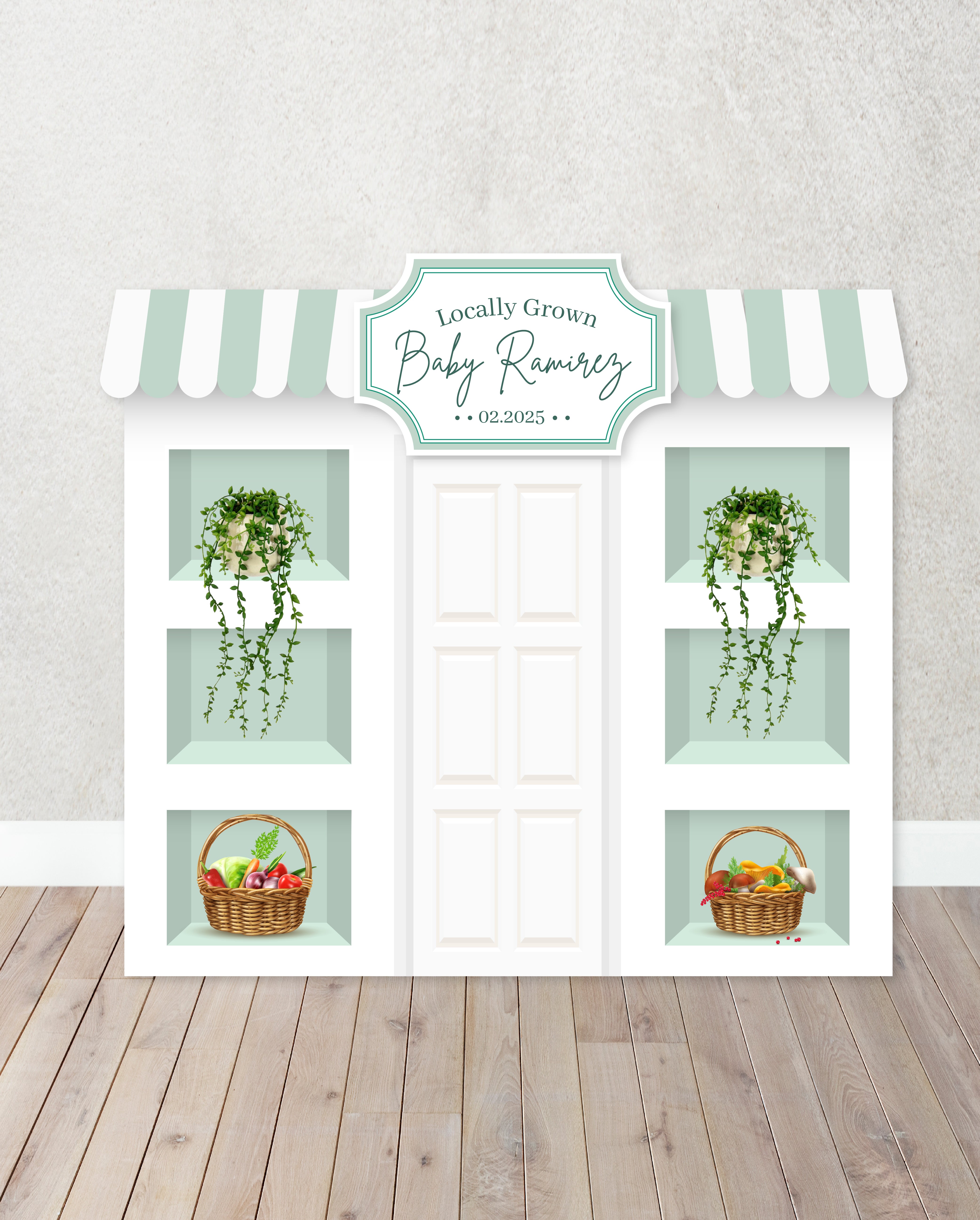 Baby Shower Collection. Locally Grown Baby Shower, We can nearly wait ...